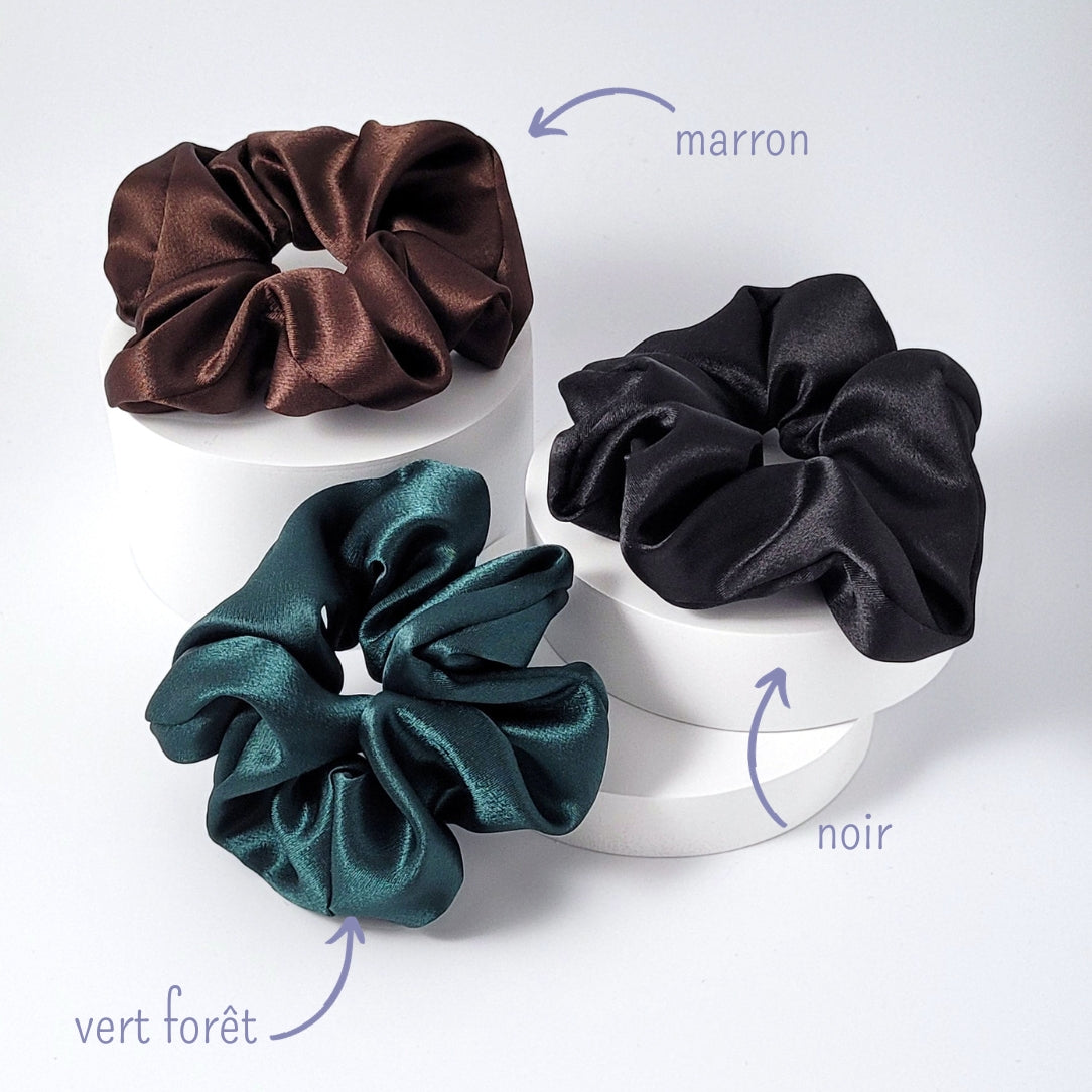 Chouchou satin - noir – Boutique Articho