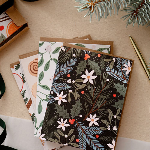 Motif festif | Carte | Papier Fleuri Co. chez Articho